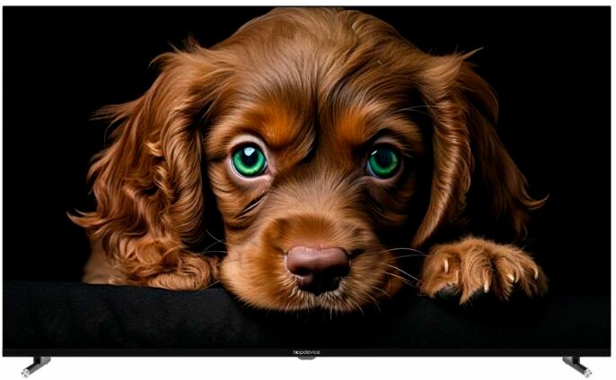 55" (140 см) Телевизор Topdevice TDTV55CQ08U, черный