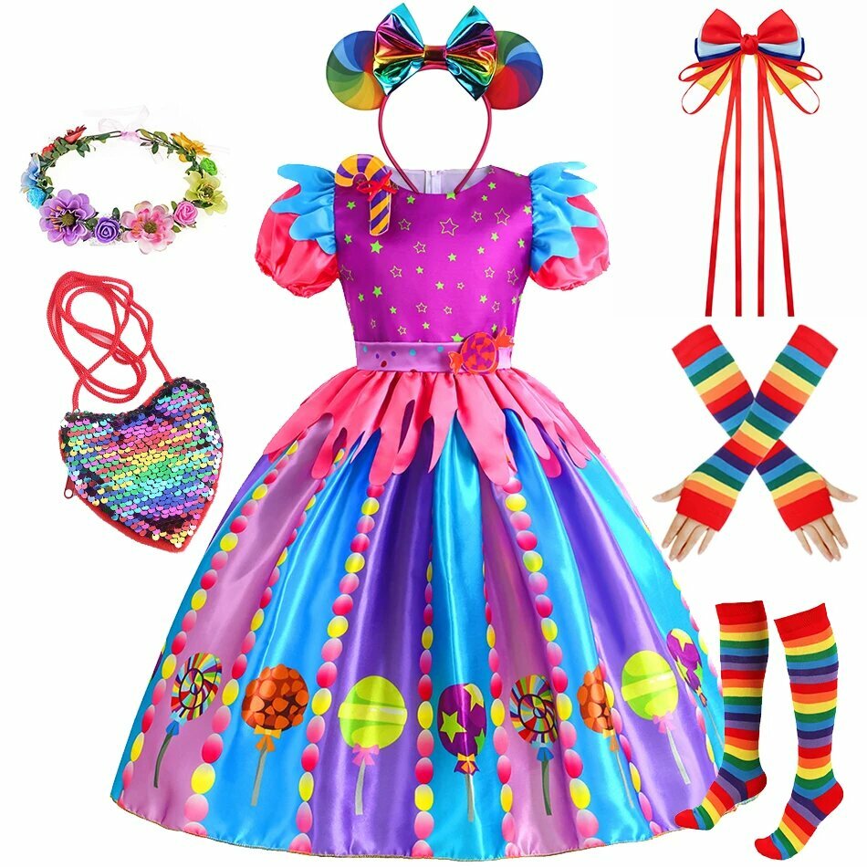 Детское платье оllobebe "Конфеты" 3-8 лет 7-8T Tag-XL, Dress Sets 01