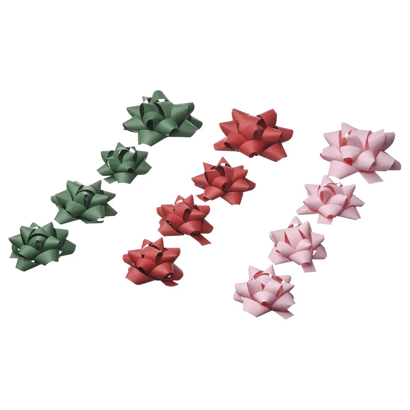 Ленточный бантик VINTERFINT, набор из 12 штук, смешанные цвета/разные размеры