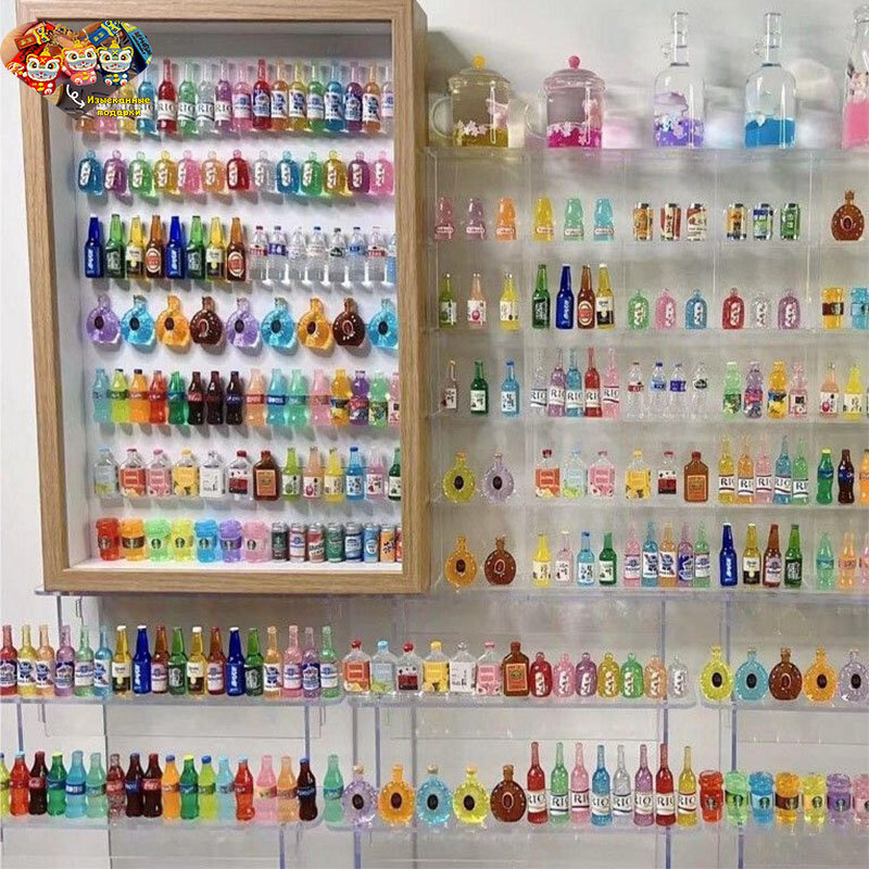 Миниатюрные продукты для кукол, мини-еда, напитки, 100 шт