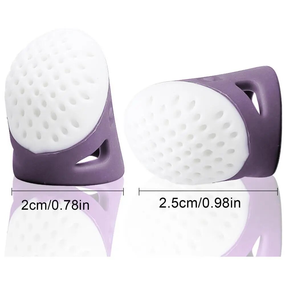 Силиконовые наперстки для рукоделия Сиреневый, Purple L
