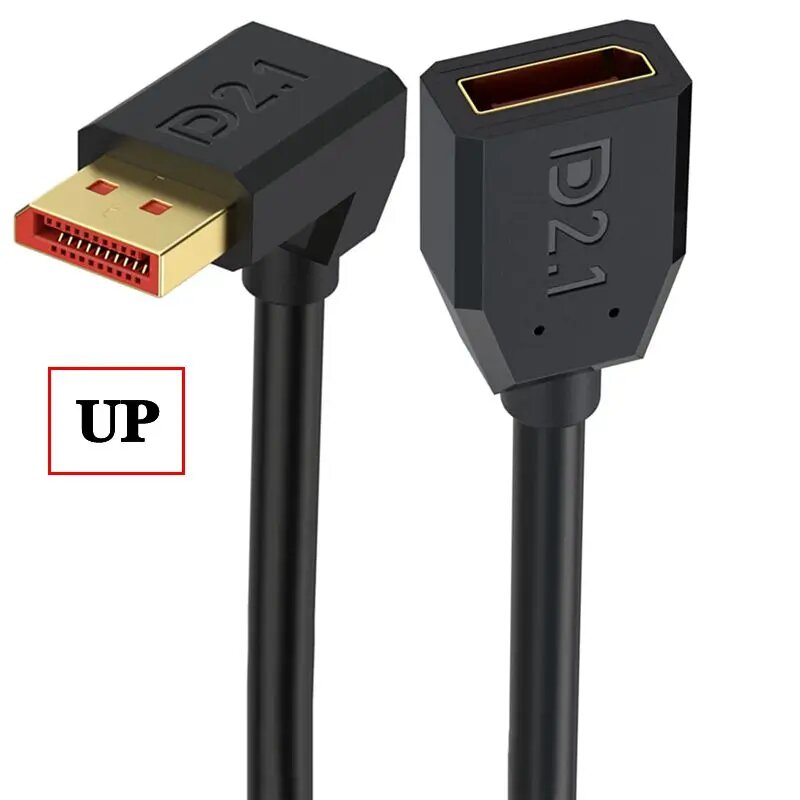 AXONUS DisplayPort кабель 2.1, 15см 50см 0.5m, 16K DP M-F UP