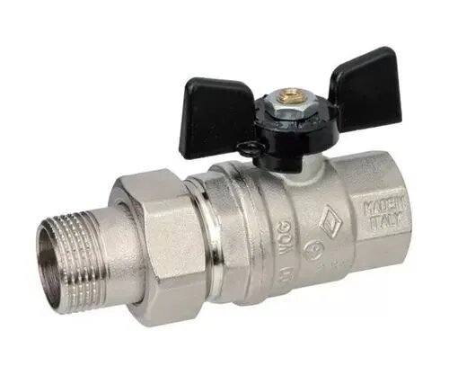 Кран шаровой 322-1 дюйм американка прямой BUGATTI. Арт 3220037.