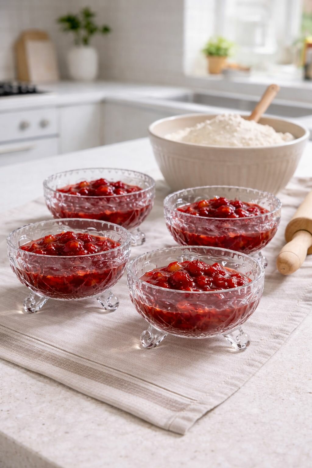 Креманки, джемницы DELI Basic, 4 шт, 215 мл