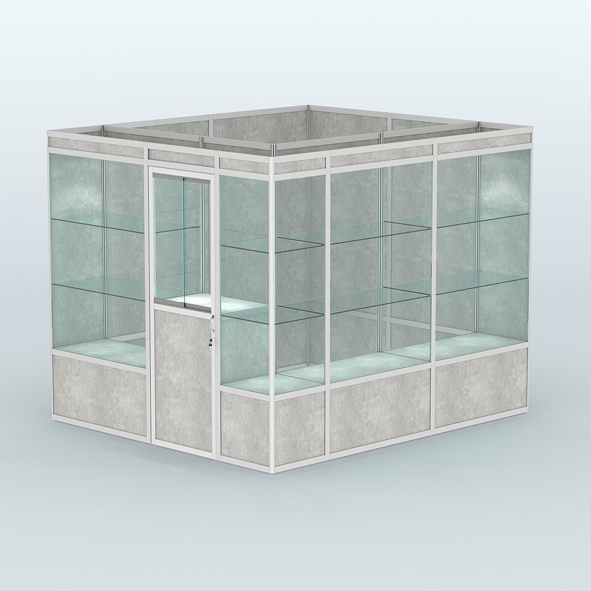 Павильон из профиля угловой №4а (5,5 кв. м), Метрополитан Грей