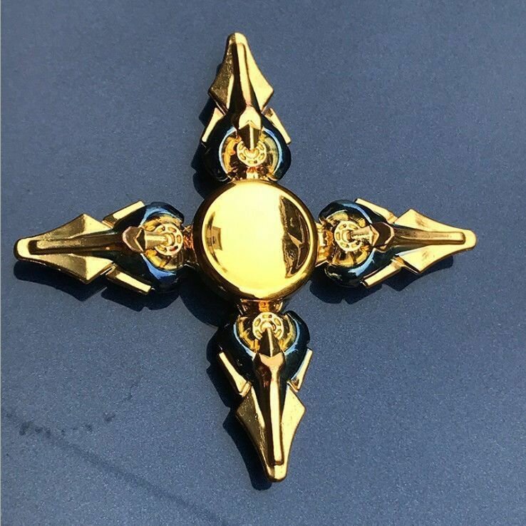 52-Спиннер металлический антистресс сюрикен фиджет спинер