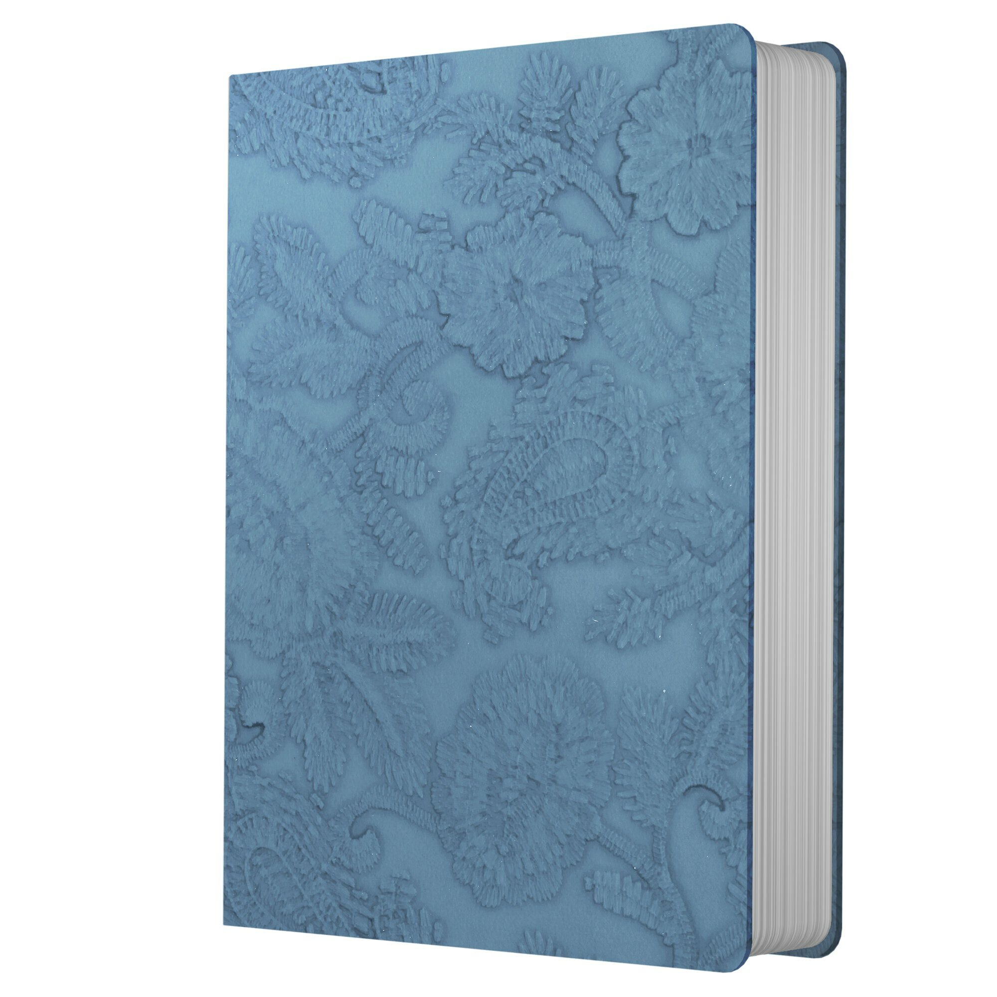 Записная книжка «Jade. Голубой» А6+, 80 листов в клетку, экокожа, Listoff