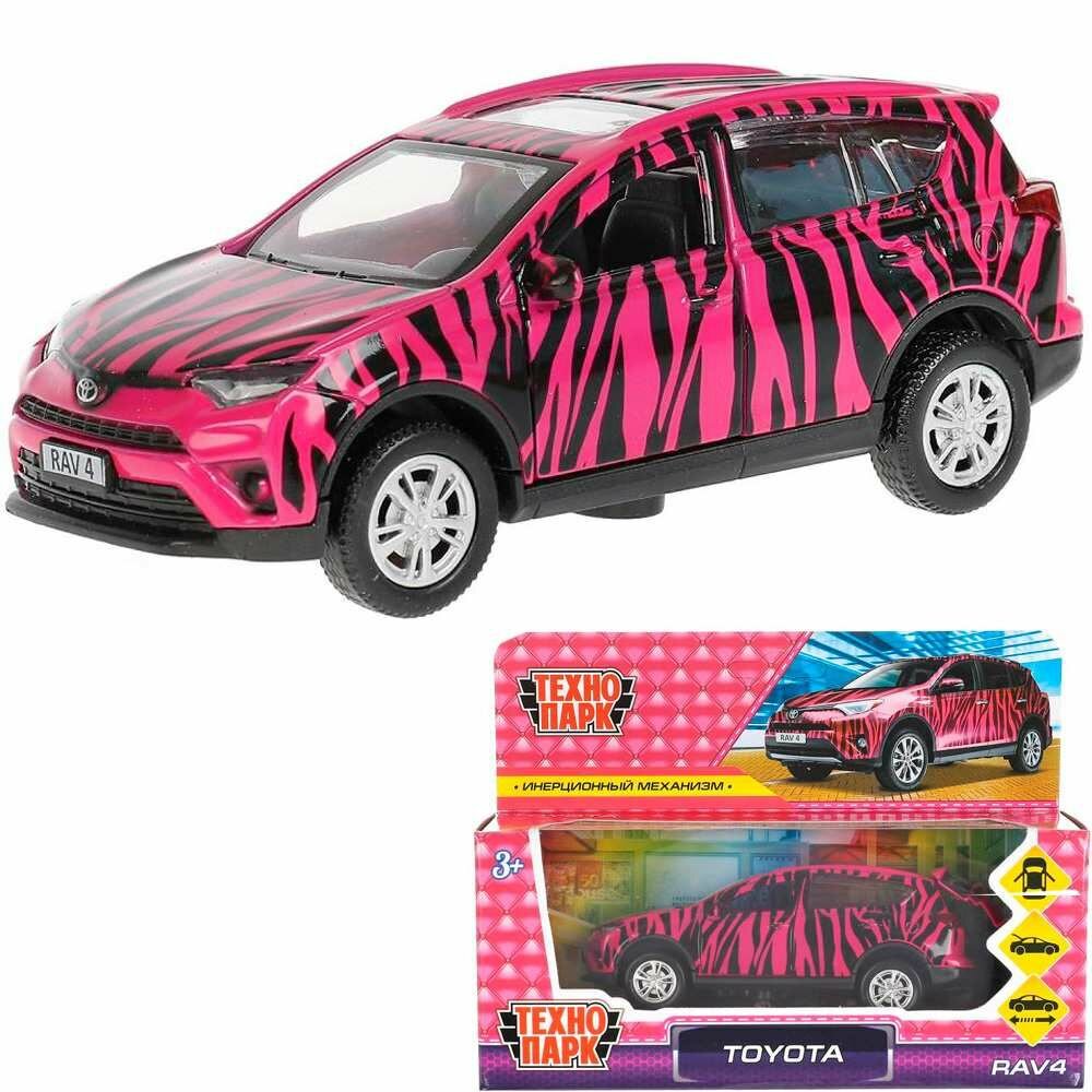 Машинка Технопарк Toyota RAV 4, черно-лиловый, арт. RAV4-12GRL-COW
