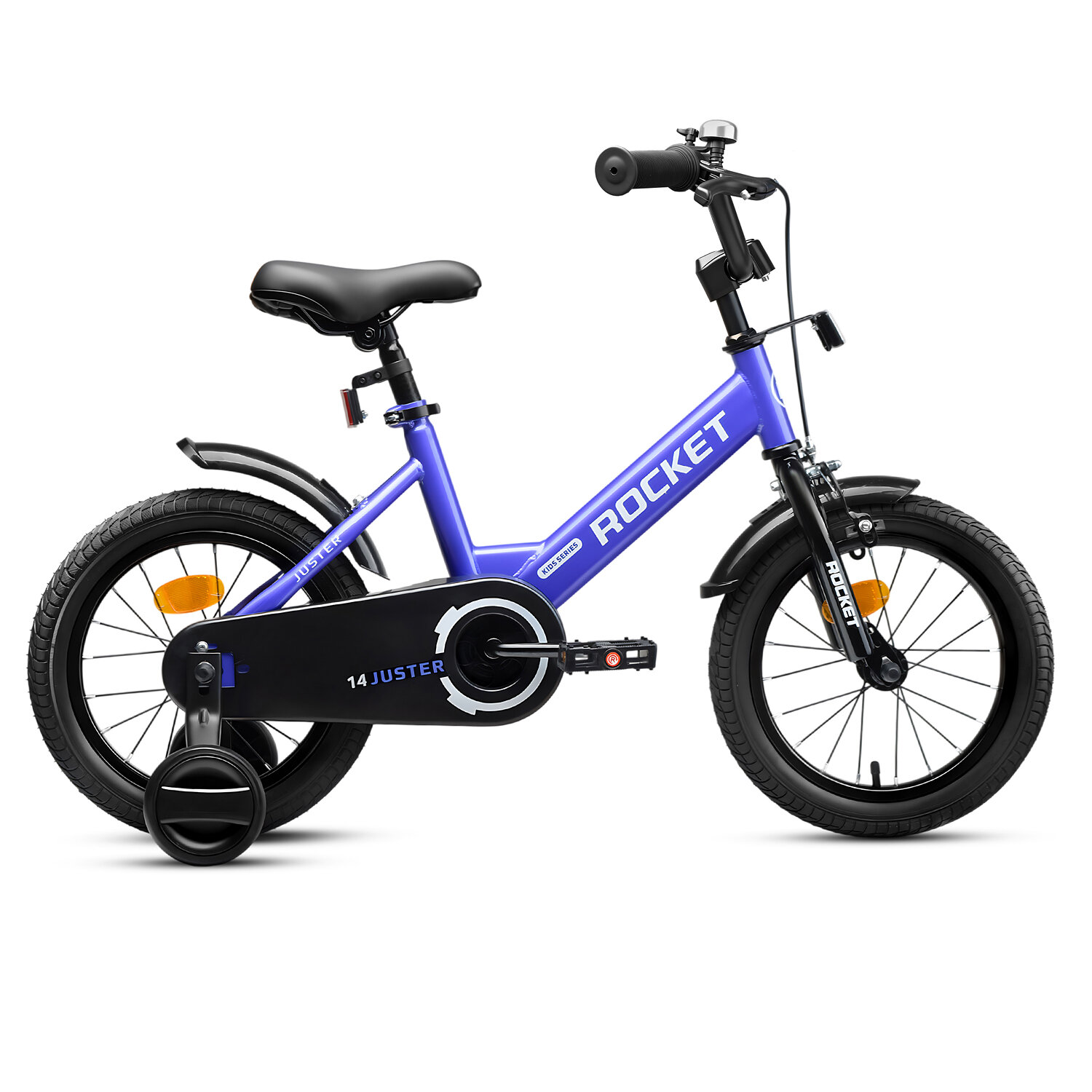 Велосипед 14" Rocket Juster, цвет фиолетовый, рост 105 - 120 см.