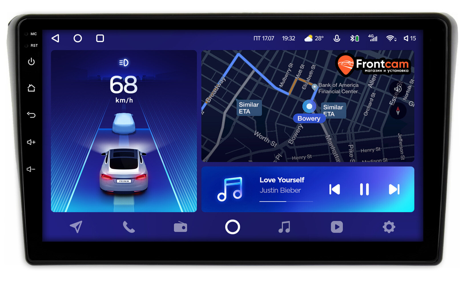 Штатная магнитола Teyes CC2 PLUS 6/128 9" RM-9373 Toyota Avensis 2 2003-2009 черная Android 10 (4G-SIM, DSP, QLed)