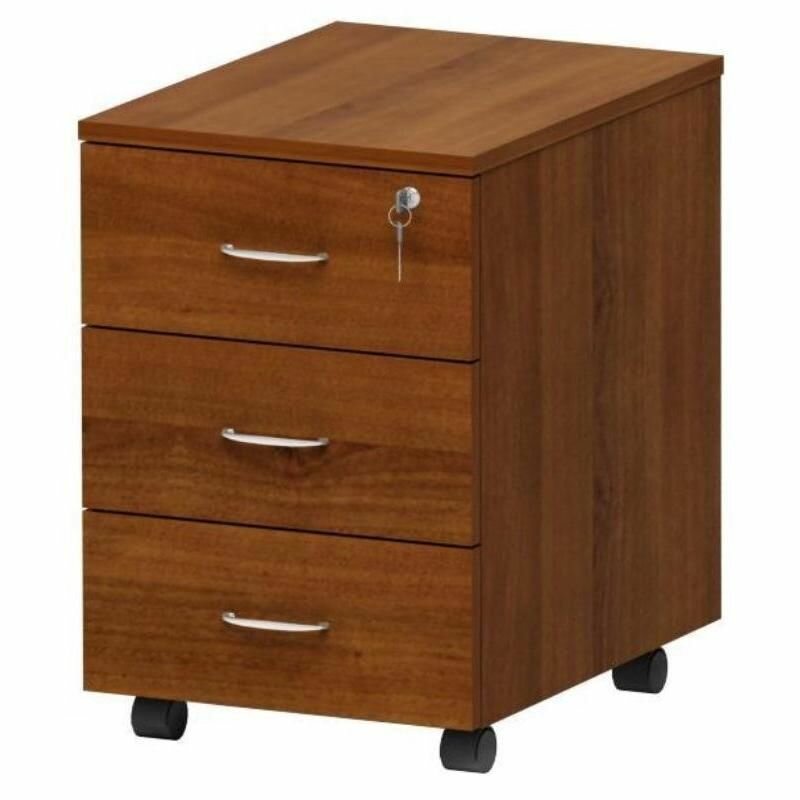 Тумба КНР выкатная, замок 2500, 844, цвет орех