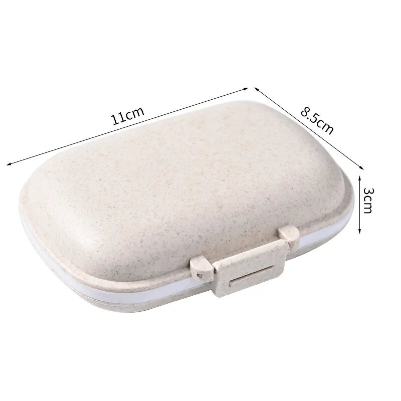 Мини таблетница 8 секций, Beige