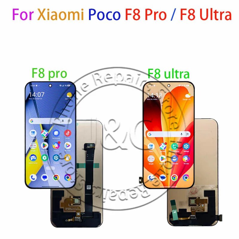AMOLED дисплей Xiaomi Poco F8 Pro, F8Pro Black frame