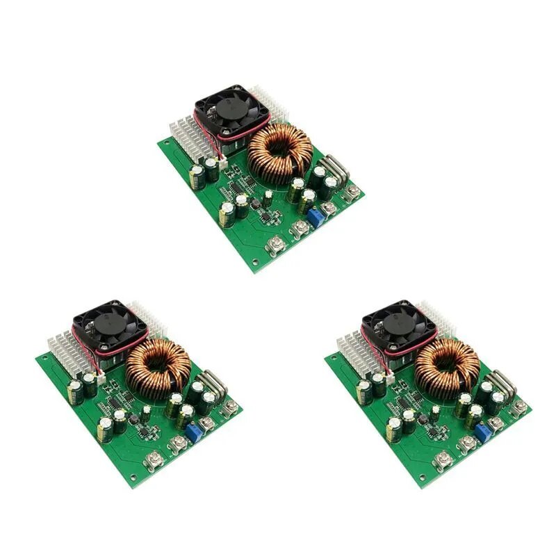 3x 1000 Вт 50A Понижающий Модуль DC 25V-90V В 2.5V-50V Преобразователь