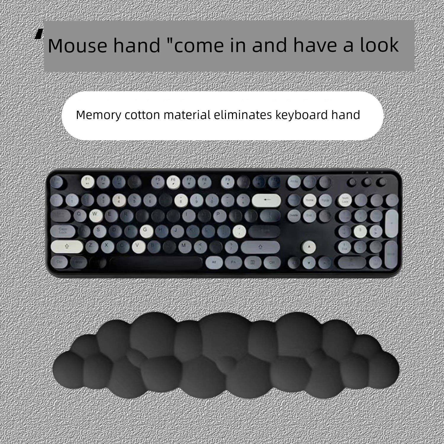 Белый коврик для мыши с облаком, коврик для чаши, компьютерная клавиатура, подставка для рук, коврик для запястья,