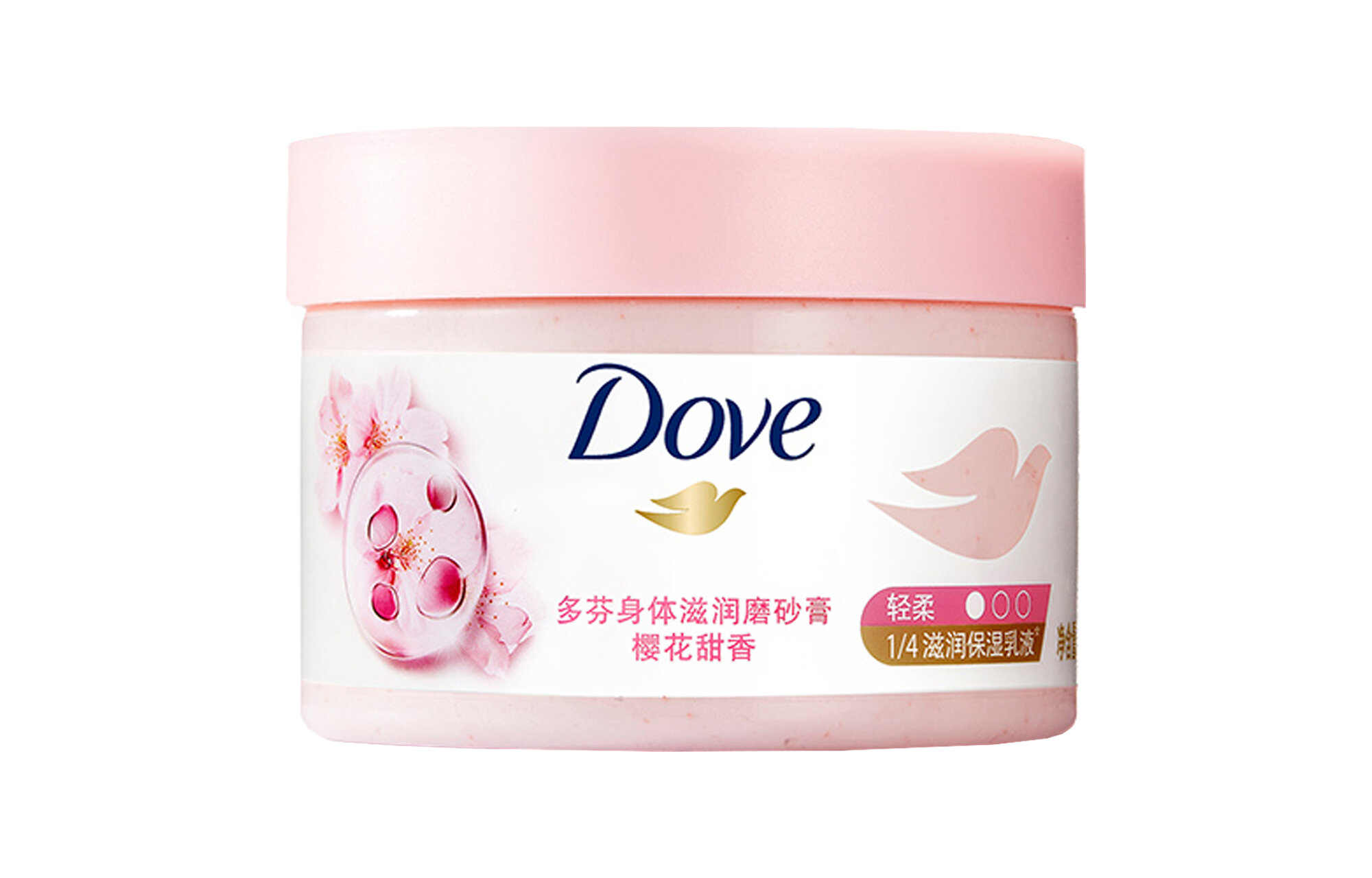 Скраб для тела унисекс Dove увлажняющий фруктовый аромат отшелушивающий гидратирующий, Single, 280g