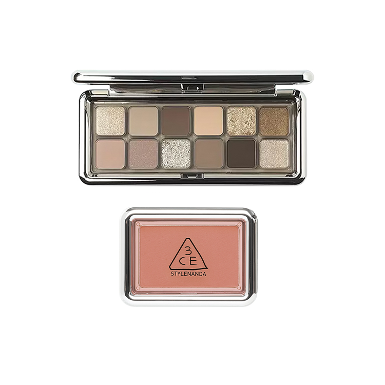 Набор теней и румян женский 3CE Легко наносится Блеск Натуральный Матт Двухцветный 1343227621