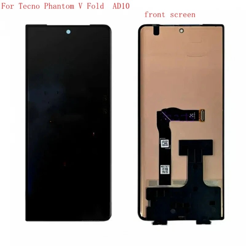 AMOLED-дисплей для Tecno Phantom V Fold AD10, экран LCD + сенсорное стекло, модуль дисплея AD10, передний малый LCD-дисплей.