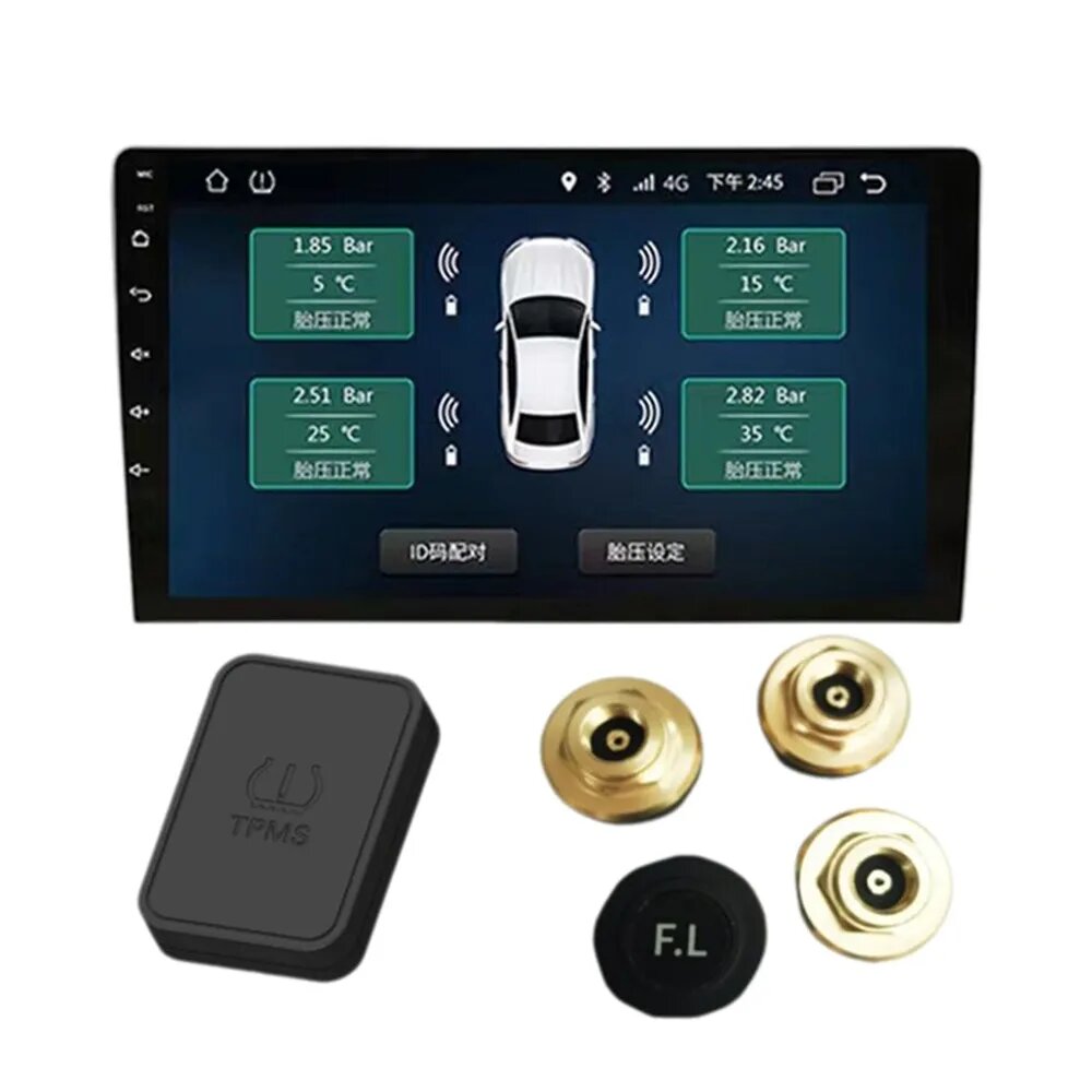 USB Android Беспроводная Система Контроля Давления В Шинах TPMS Внешняя