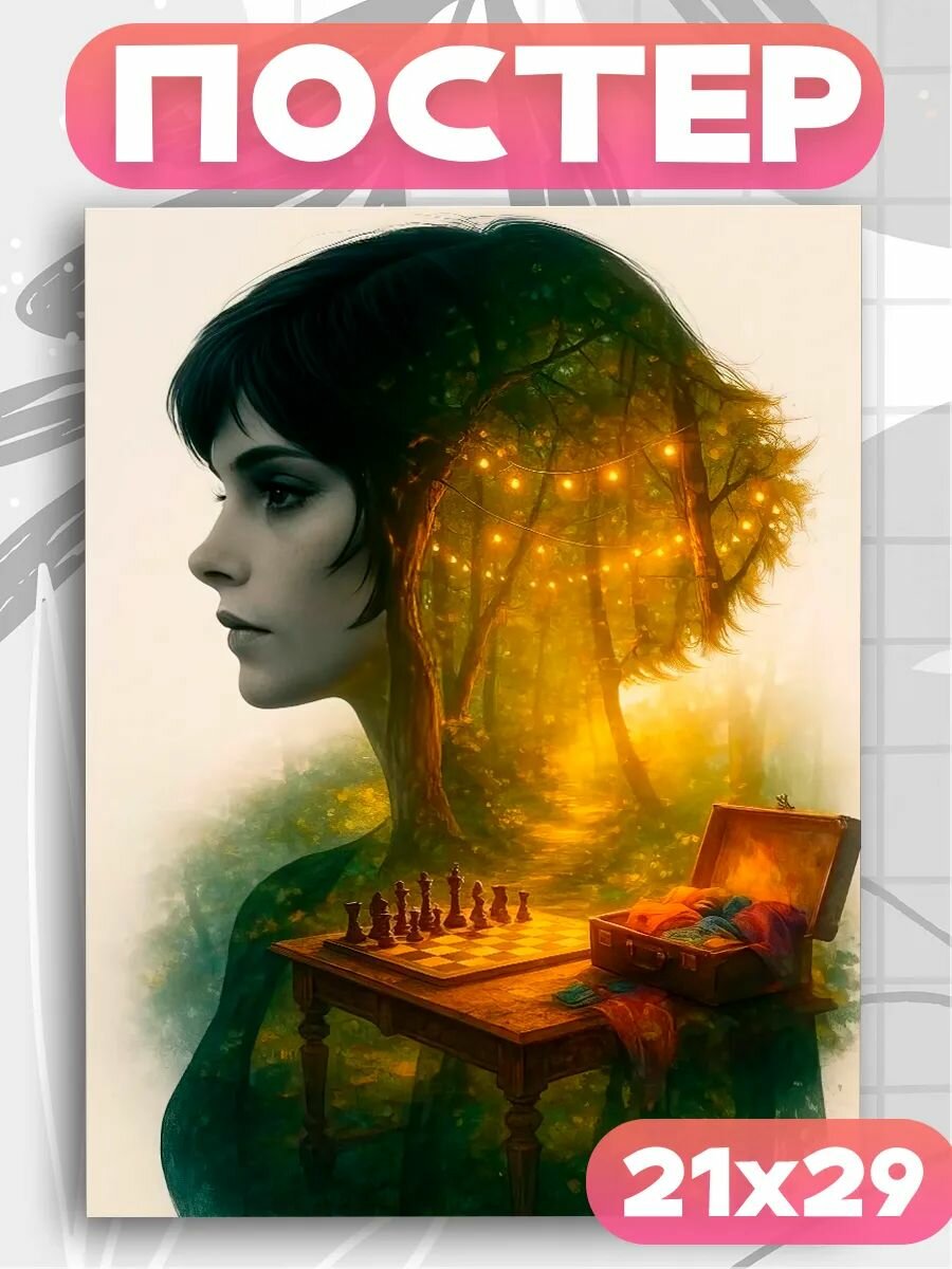 Постер на стену Сумерки, плакат 1шт, А4 размер.