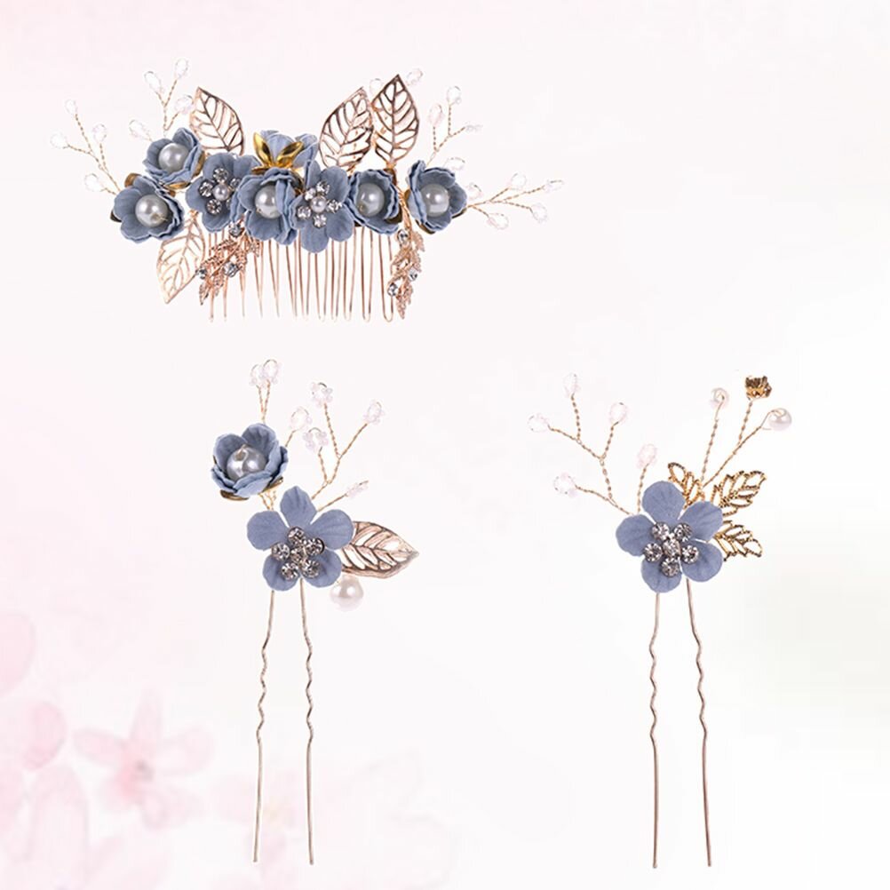 Детские Украшения Для Волос Из Abs-Пластика, 3 Шт Заколки И Гребень