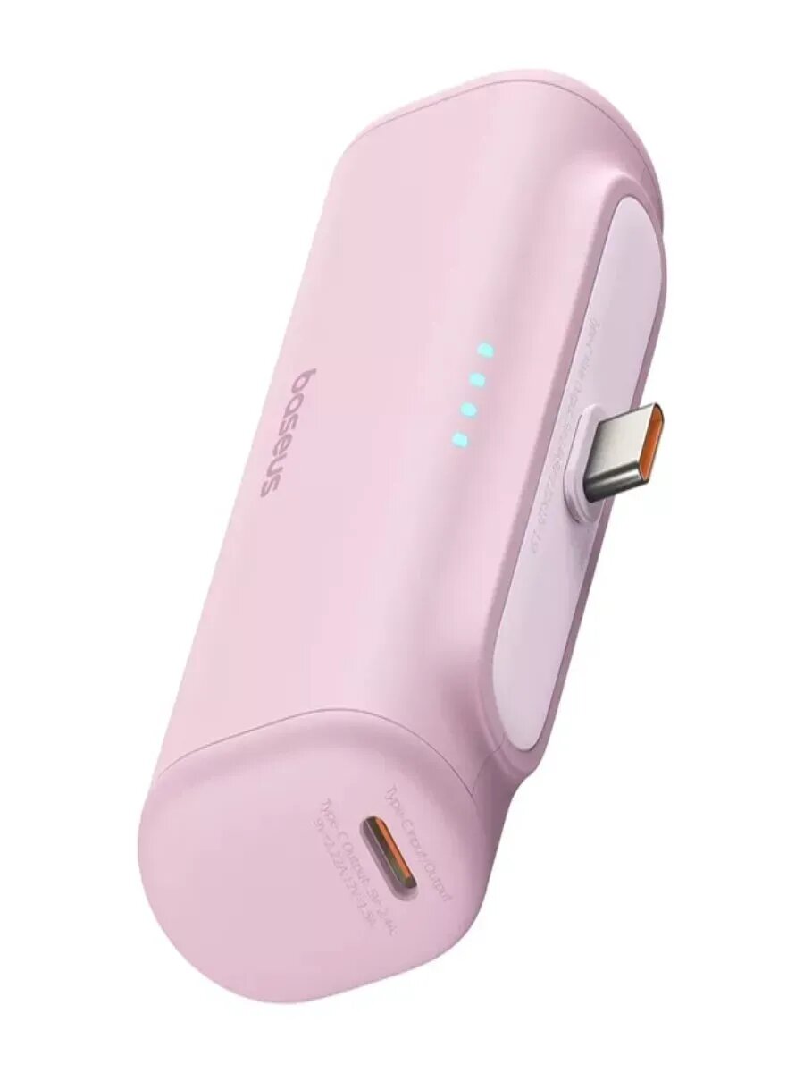Внешний аккумулятор с разъемом Type-C Baseus Compact Fast Charging Power Bank Type-C Edition 4900mAh 20W Baby Pink