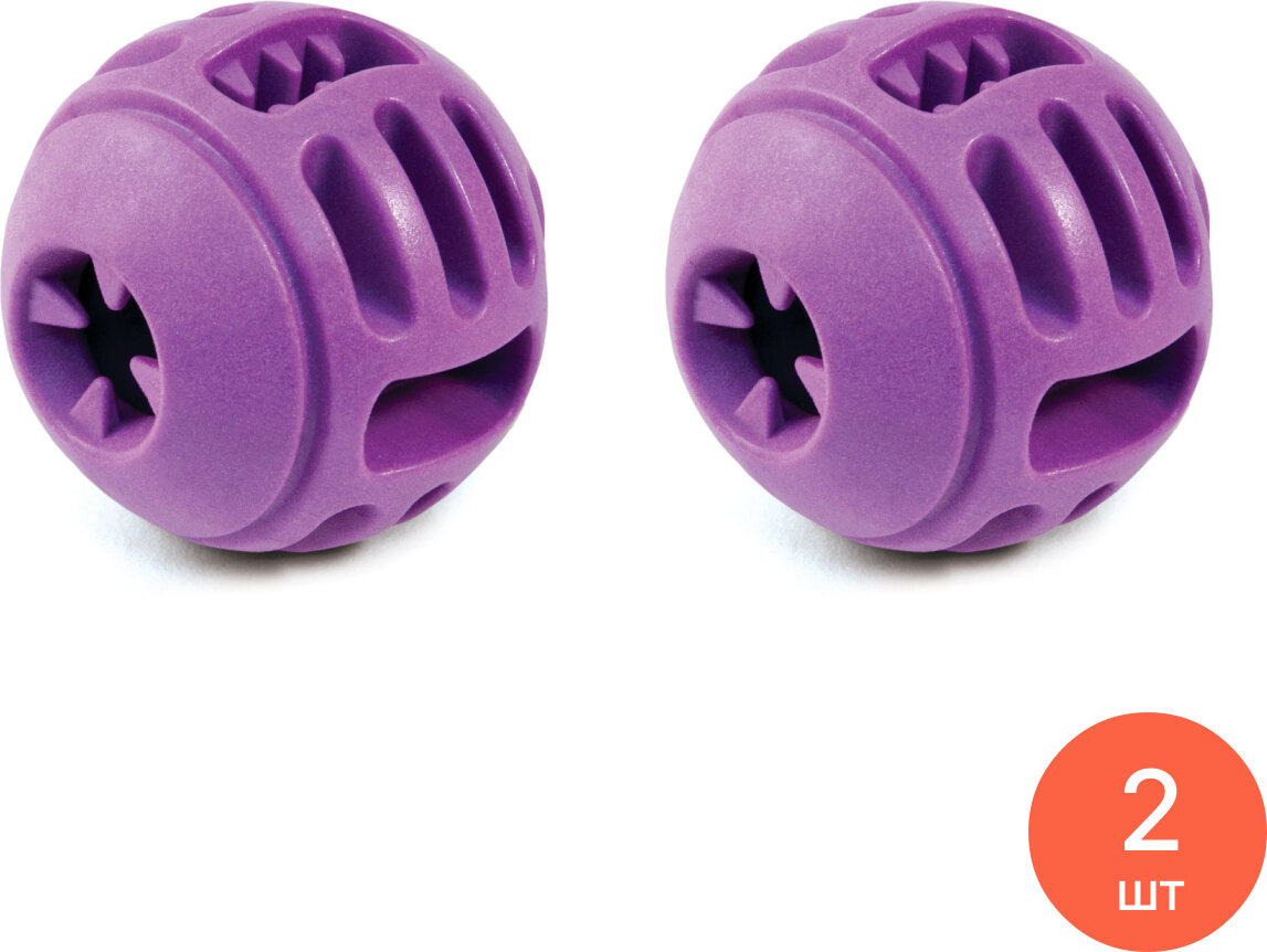 Игрушка для собак Triol AROMA Мяч с ручкой 8см / игрушки для животных (комплект из 2 шт)