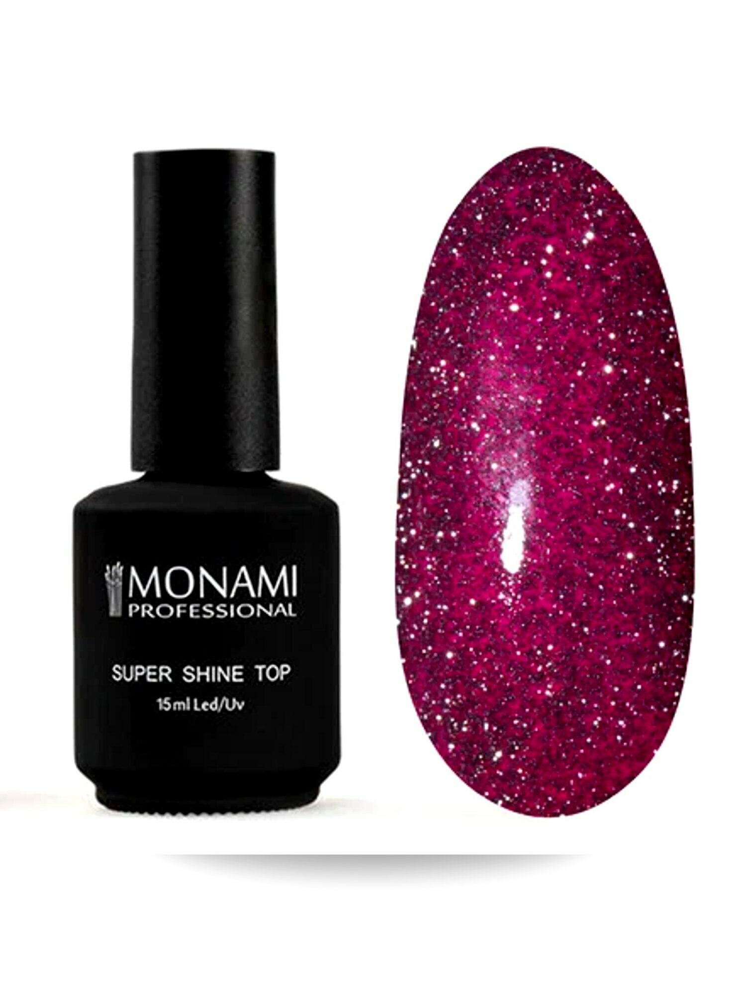 Топовое покрытие Monami "Super Shine Starburst", светоотражающее, 15мл