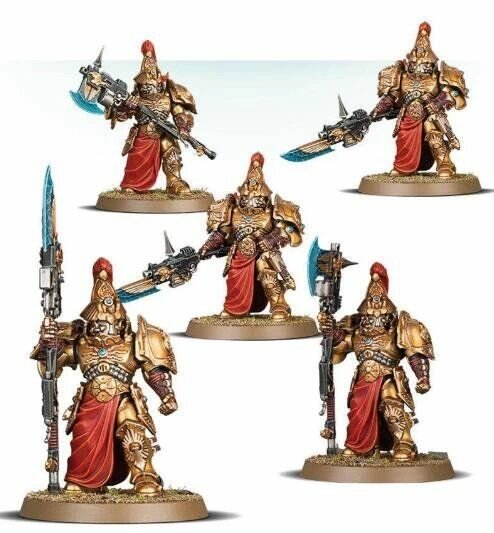 Смола Миниатюра Warhammer 40000 Adeptus Custodes Custodian Wardens / миниатюр для настольной игры Упражнения для раскрашивания