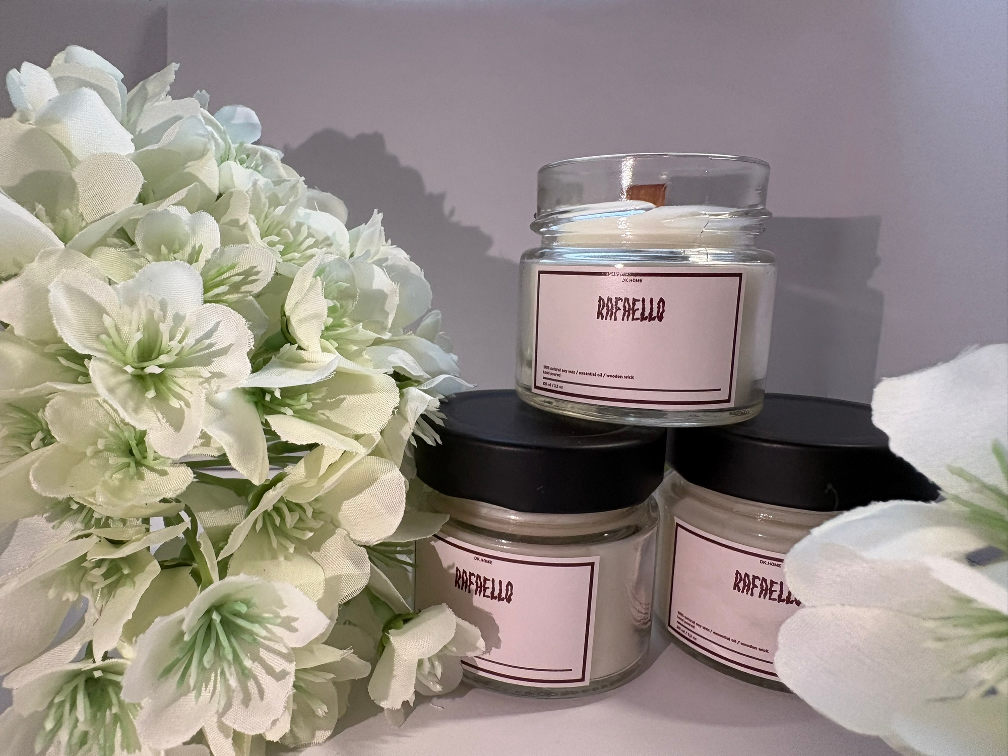 DK.HOME Свеча ароматическая "Rafaello", 100 мл. 6 см х 6 см, 1 шт