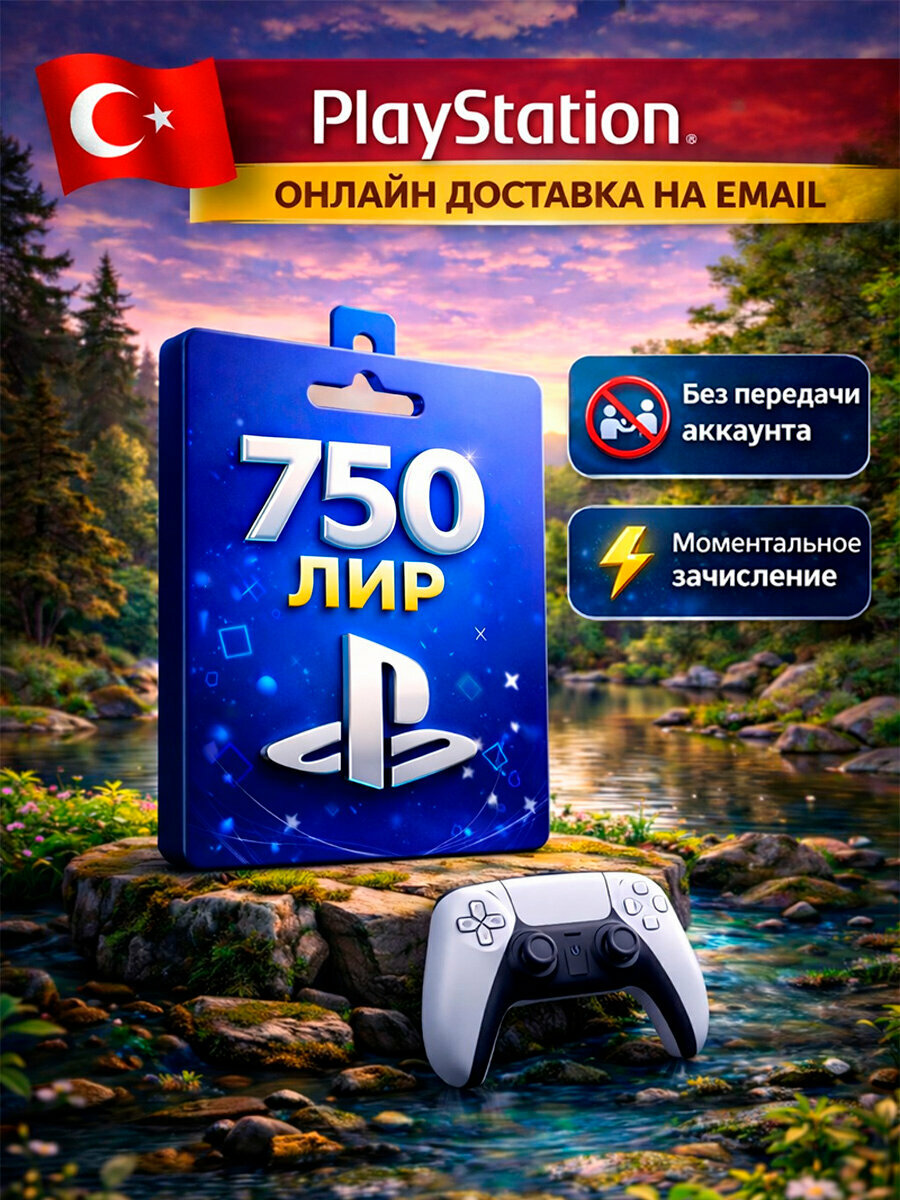 Карта пополнения Playstation Турция 750 Лир / Playstation Store 750 TL TRY