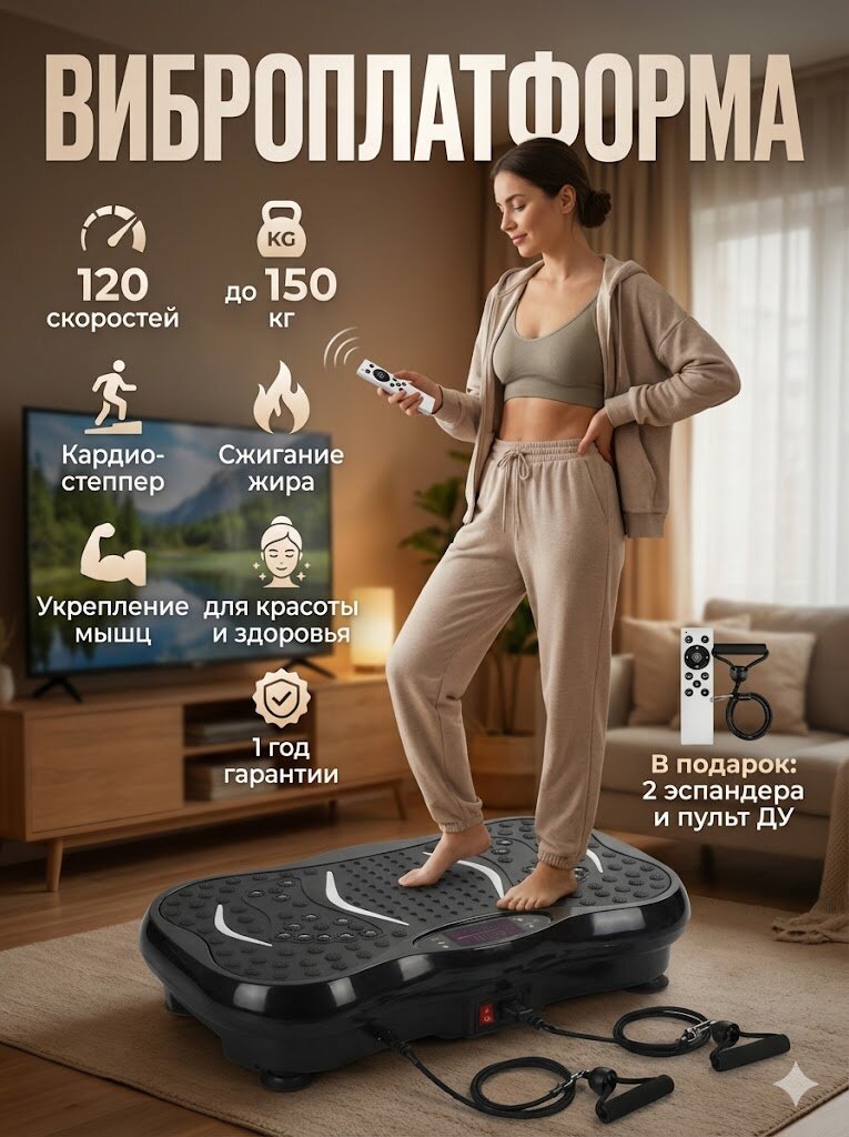 Виброплатформа для похудения, jindodo AZ-808 нагрузка 150 кг