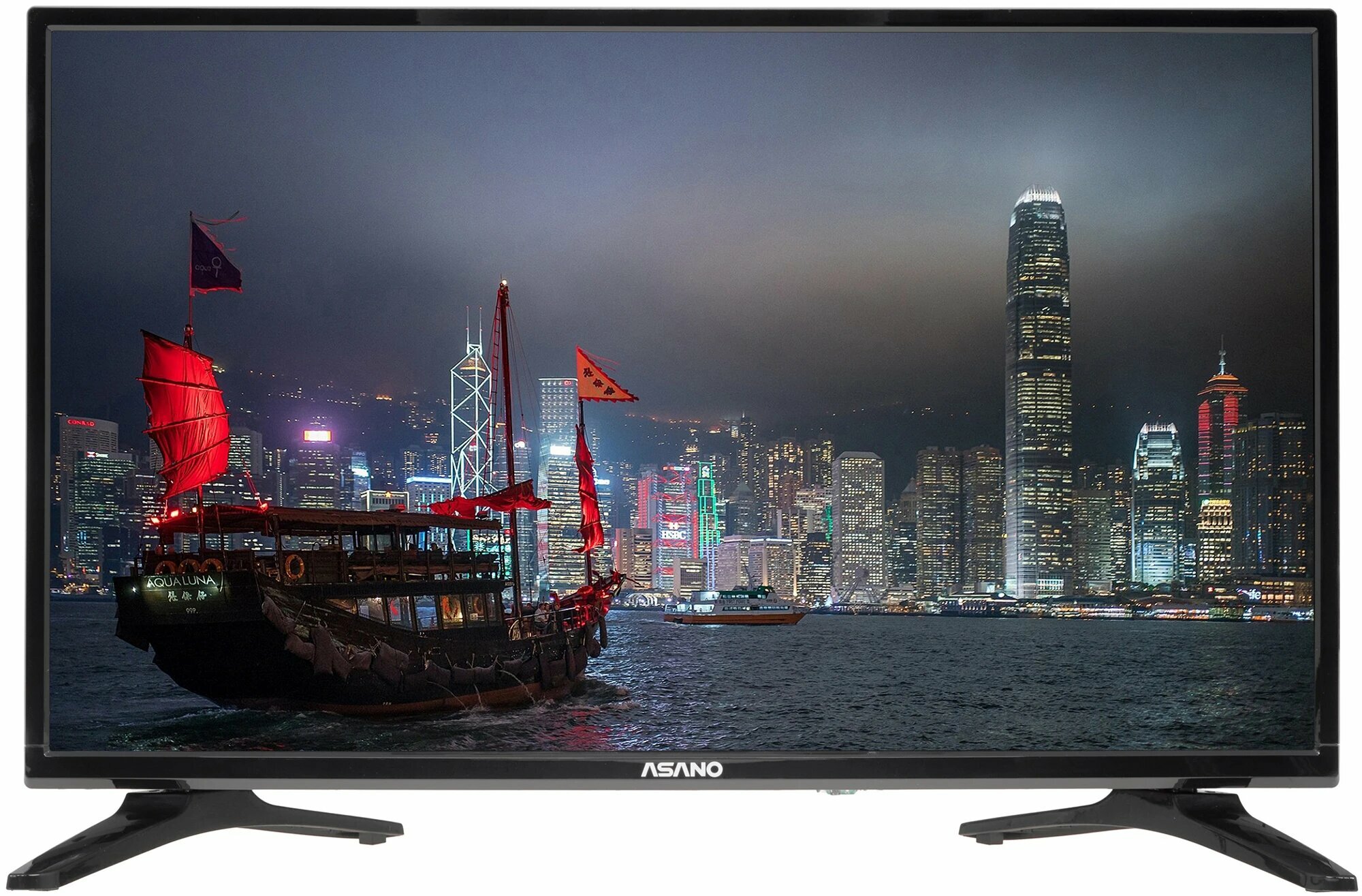 27.5" (71 см) LED-телевизор Asano 28LH5010T, Direct LED, HD, Wi-Fi, черный