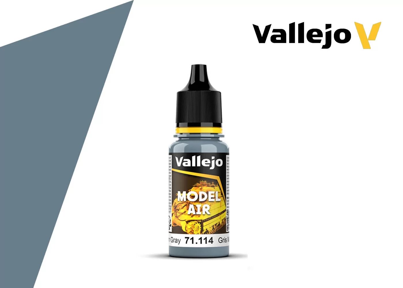 Краска Vallejo Model Air Medium Gray 17 мл 71.114 акриловая для аэрографа