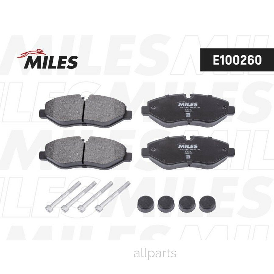MILES E100260 Колодки тормозные MERCEDES SPRINTER 95>/VITO 03>/VOLKSWAGEN CRAFTER 06> передние