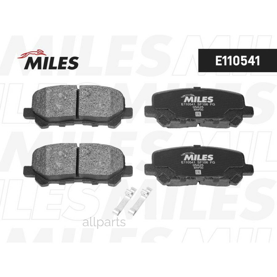 MILES E110541 Колодки тормозные HONDA PILOT 08-/ACURA MDX 06- задние