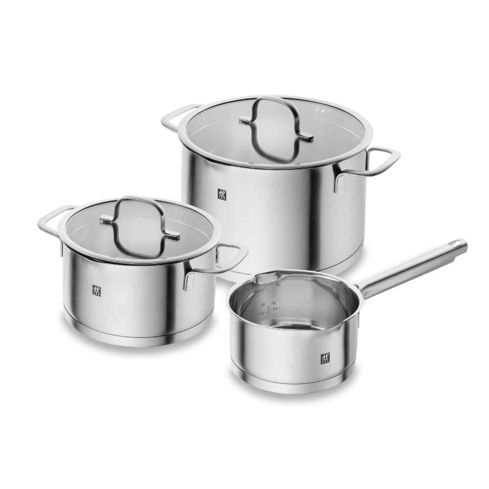 Набор посуды ZWILLING TrueFlow 1009152, из нержавеющей стали, 3 предмета