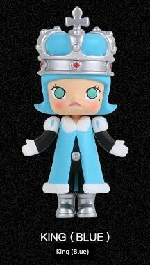 Голубой король Молли шахматная фигура с таймером, одиночная, 3D детали