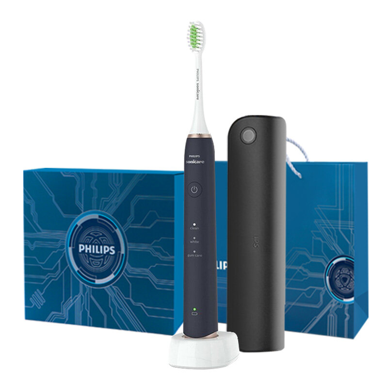 Электрическая зубная щетка унисекс PHILIPS HX2461/06 Iris Blue, 3 режима, с УФ-стерилизатором