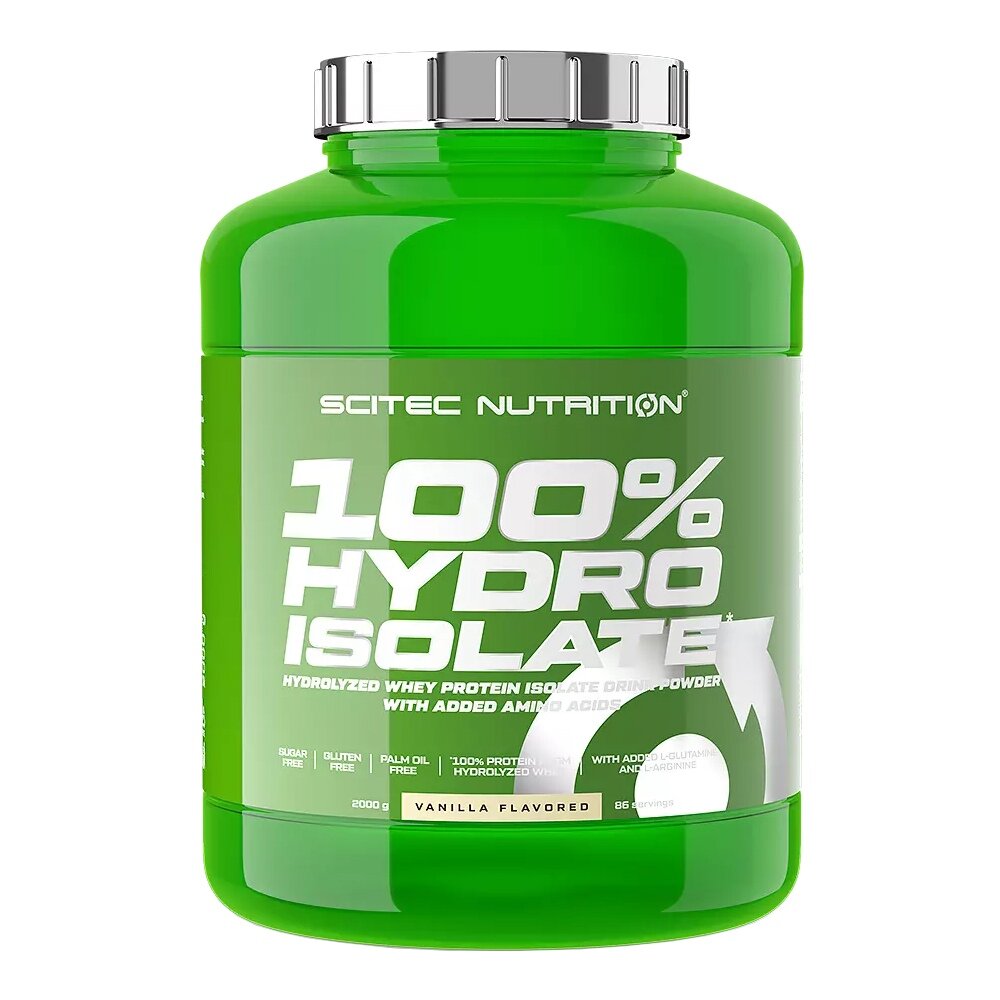 Протеин гидролизат Scitec Nutrition 100% Hydro Isolate, 2000 г, Вкус Vanilla / Ваниль
