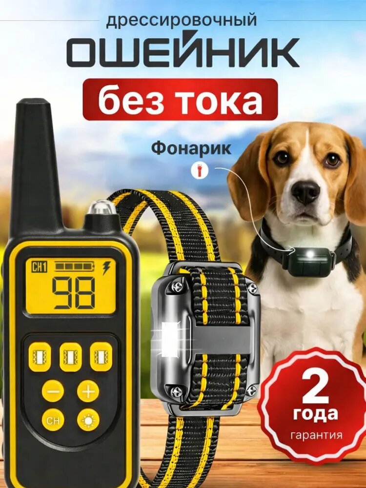 Ошейник дрессировочный для собак с фонариком