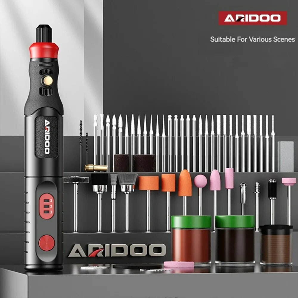 Аккумуляторный гравер 4.2V 5000-20000r 182PCS Set Type D