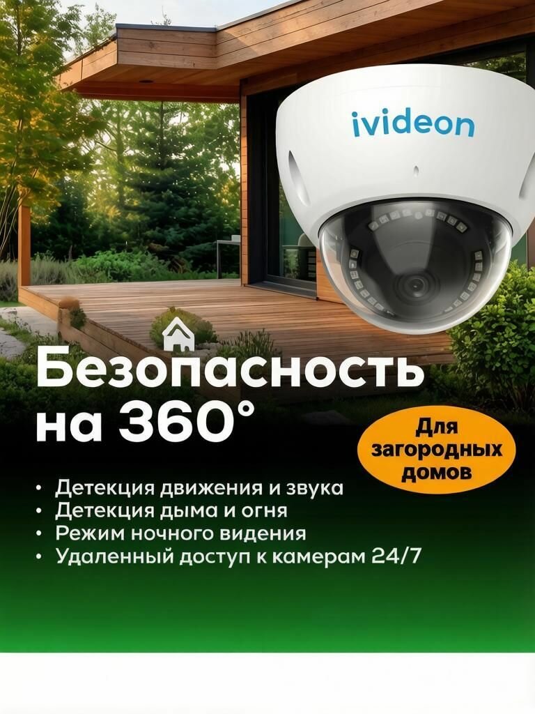 Камера видеонаблюдения wifi уличная Ivideon