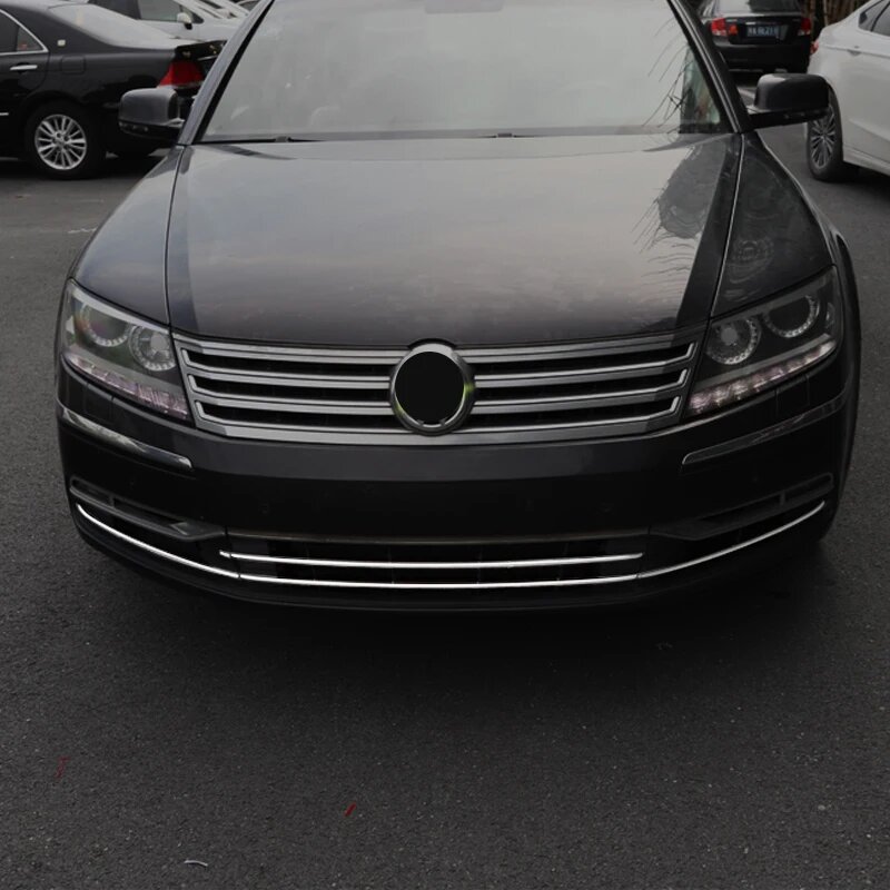 Решетка передняя Volkswagen Phaeton 12-13, нержавеющая сталь
