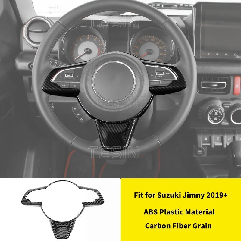TESIN декоративные наклейки на руль для Suzuki Jimny JB74 2019 2020 2021 2022 2023 2024 2025 аксессуары для салона автомобиля