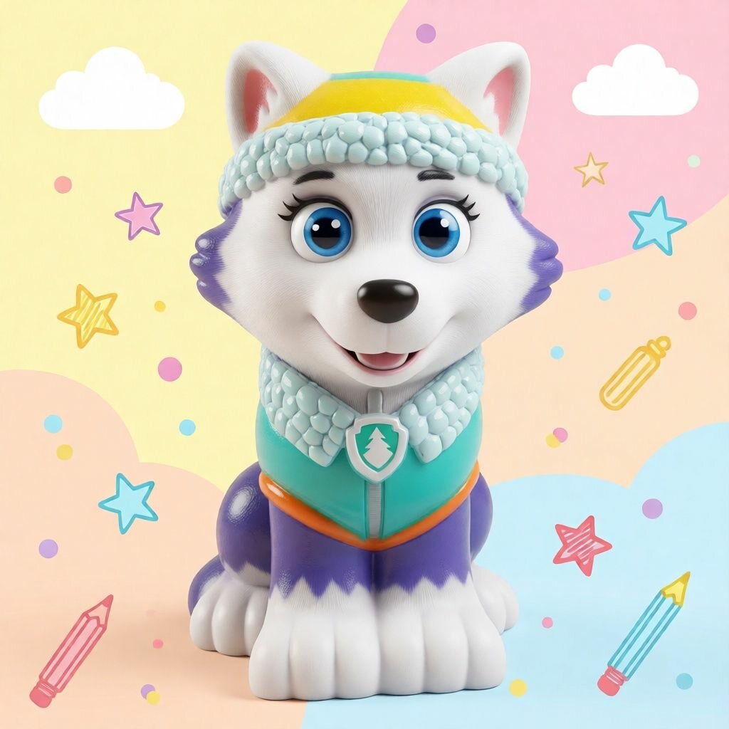 Игрушка для купания ванны "Щенячий патруль. Эверест" из ПВХ