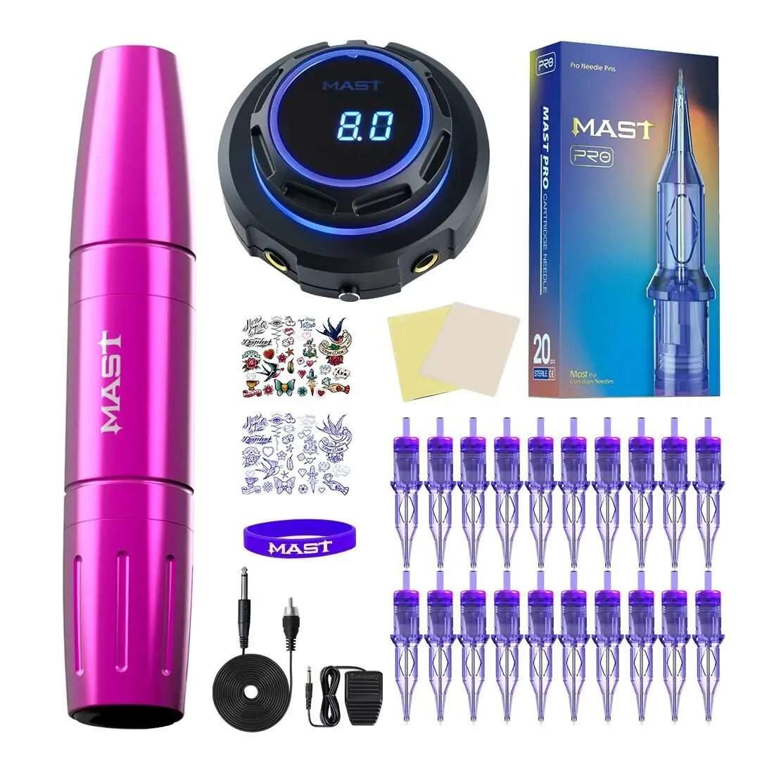 MAST TATTOO Magi, Pink-Kit, машинка для тату