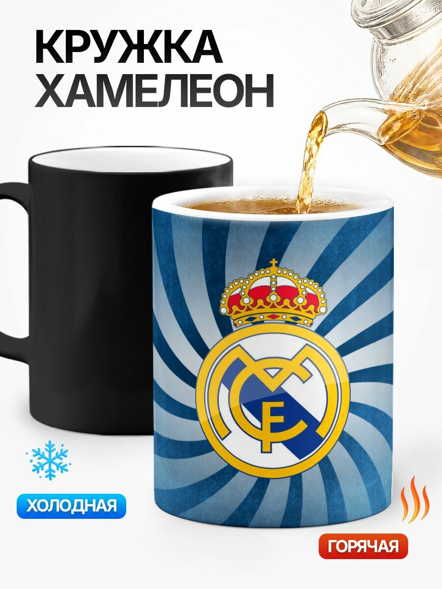 Кружка хамелеон Real Madrid CF Реал Мадрид