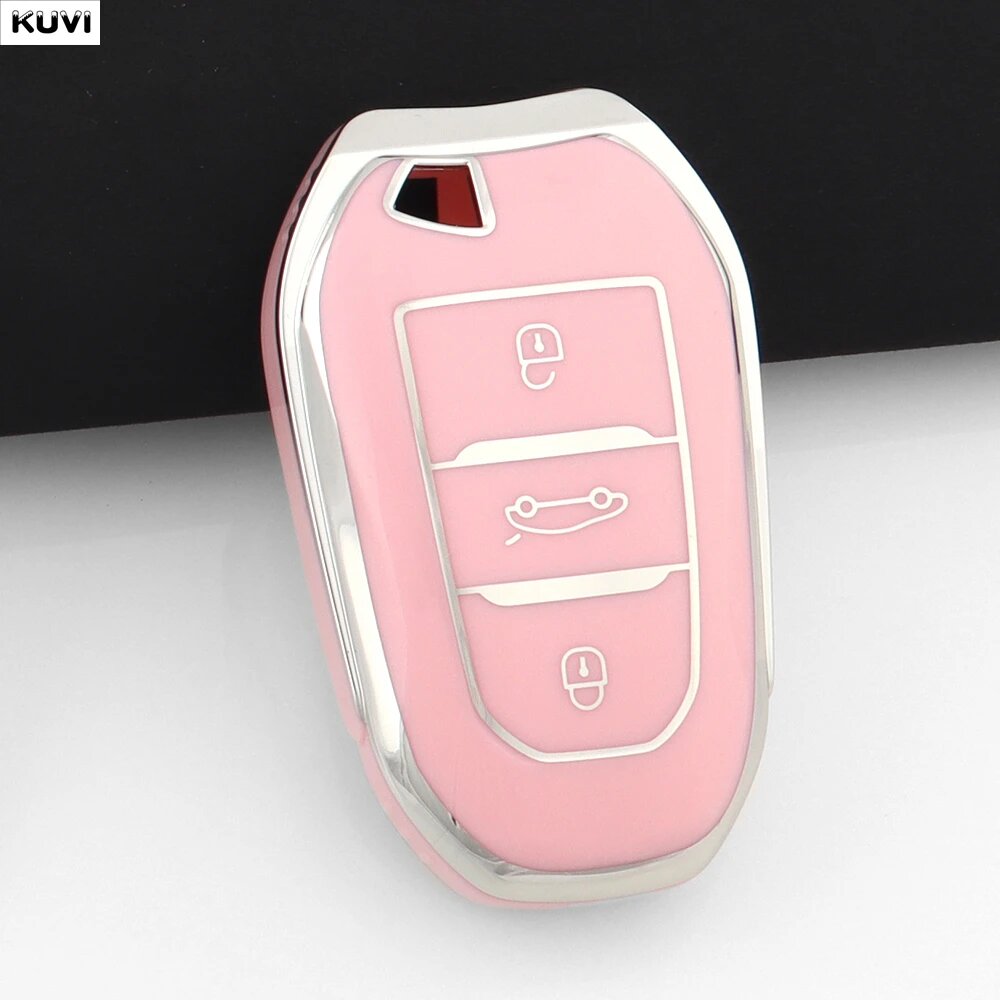 Чехол для ключа Peugeot Citroen, A Style Pink