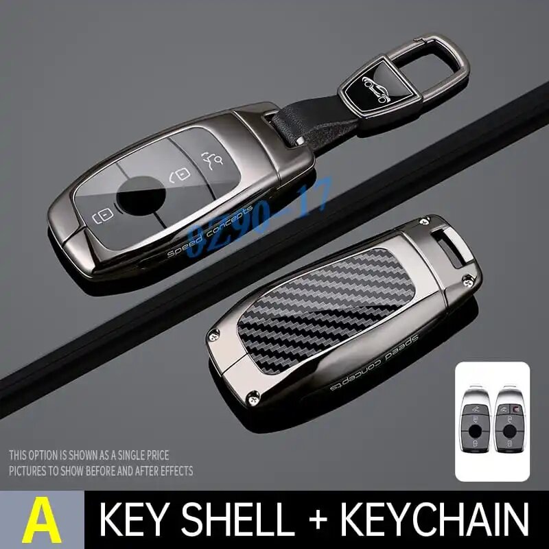 Металлический брелок для Mercedes Benz, Clear Key case chain